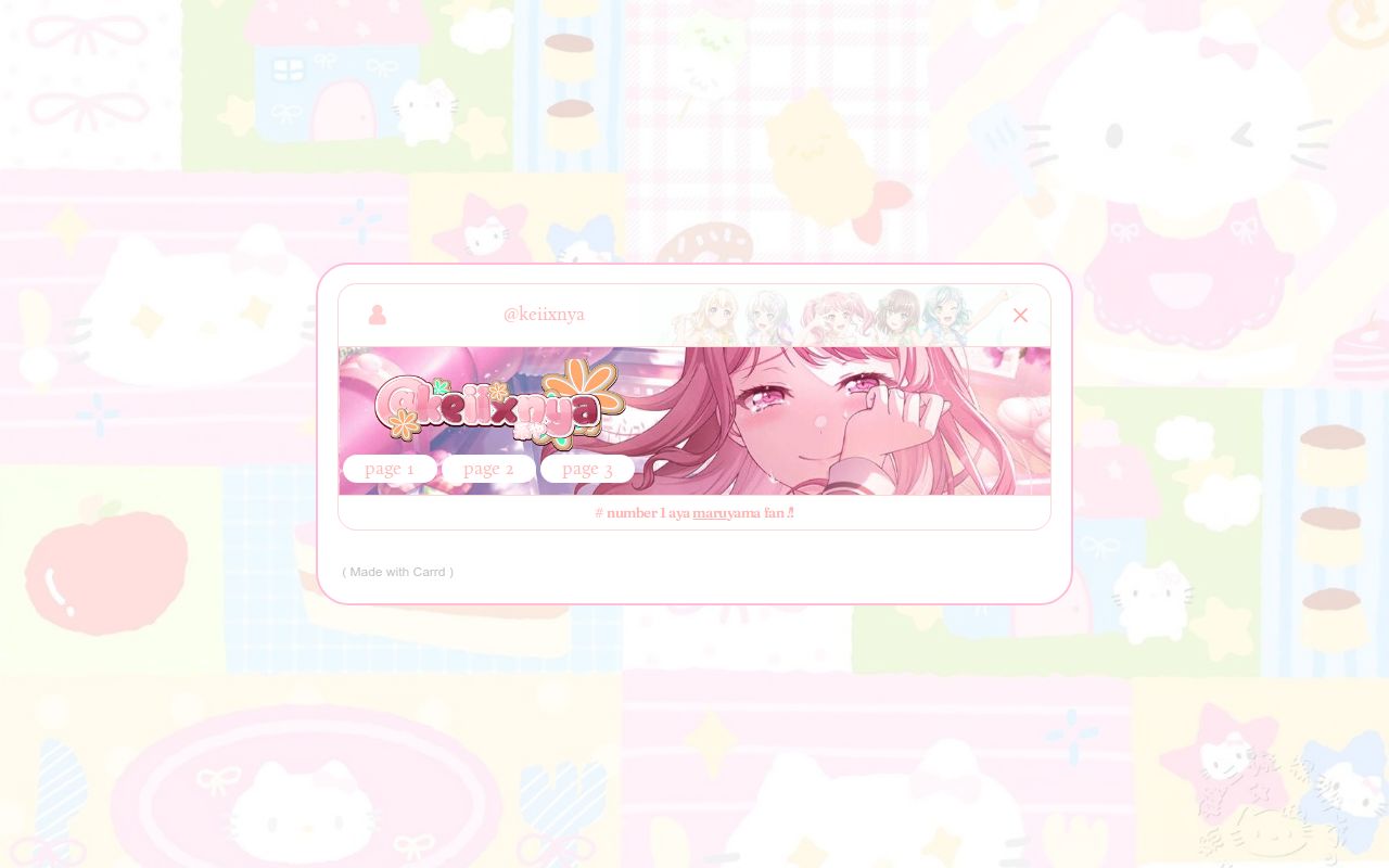 𝜗𝜚 kei’s carrd